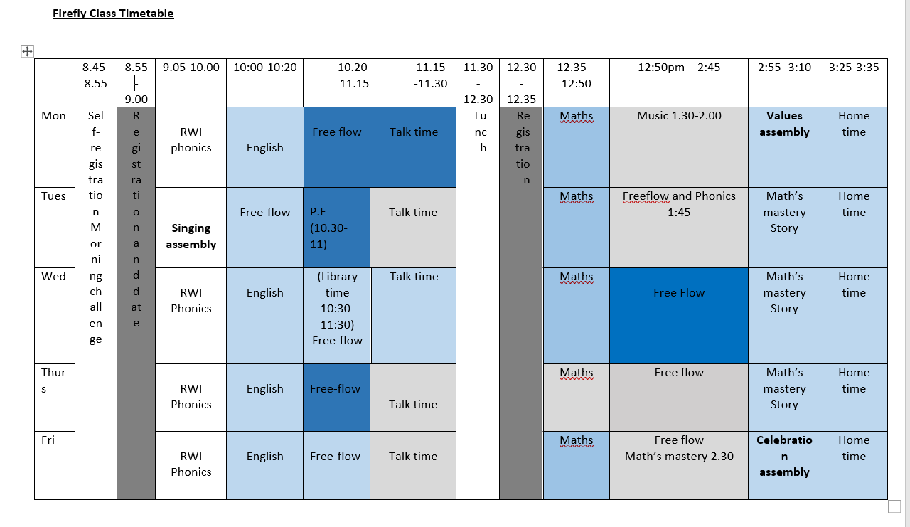 Warden Hill Infant School - Firefly Class