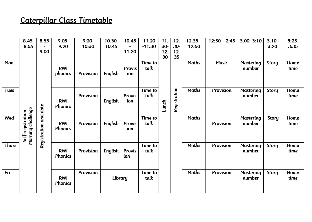 Warden Hill Infant School - Caterpillar Class